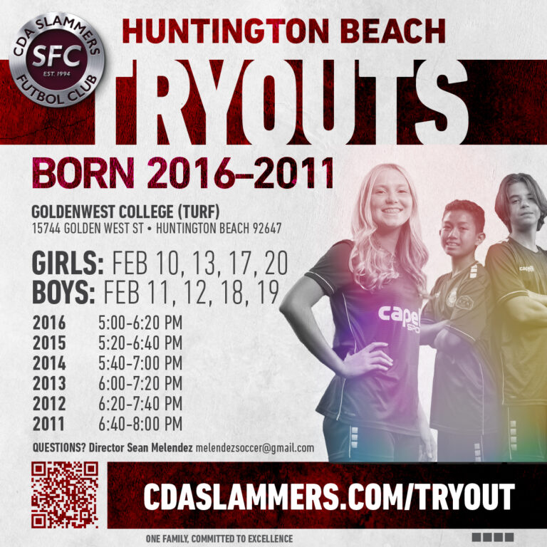 Join CDA Slammers FC – Club Soccer in California