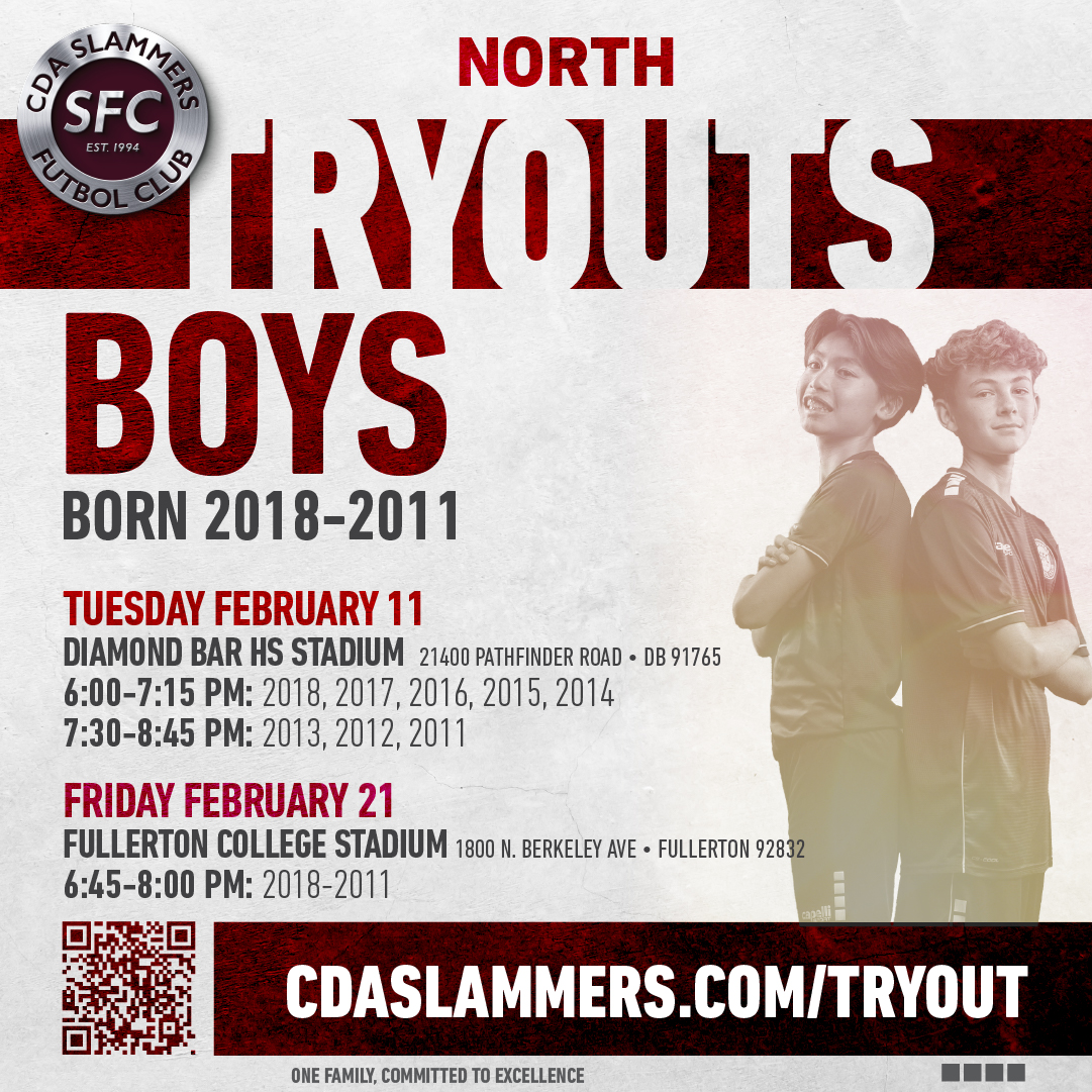 Join CDA Slammers FC – Club Soccer in California