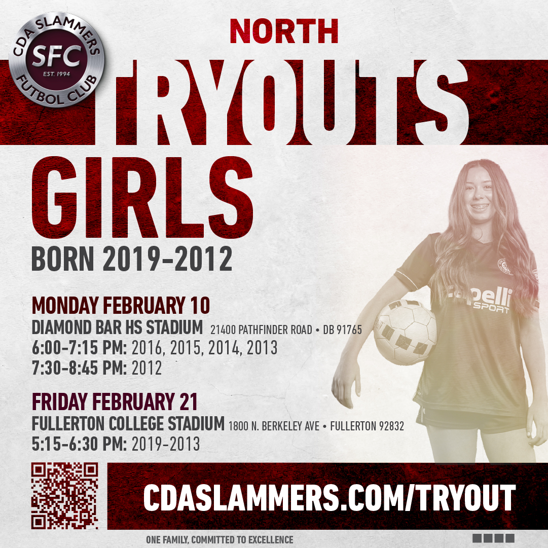 Join CDA Slammers FC – Club Soccer in California